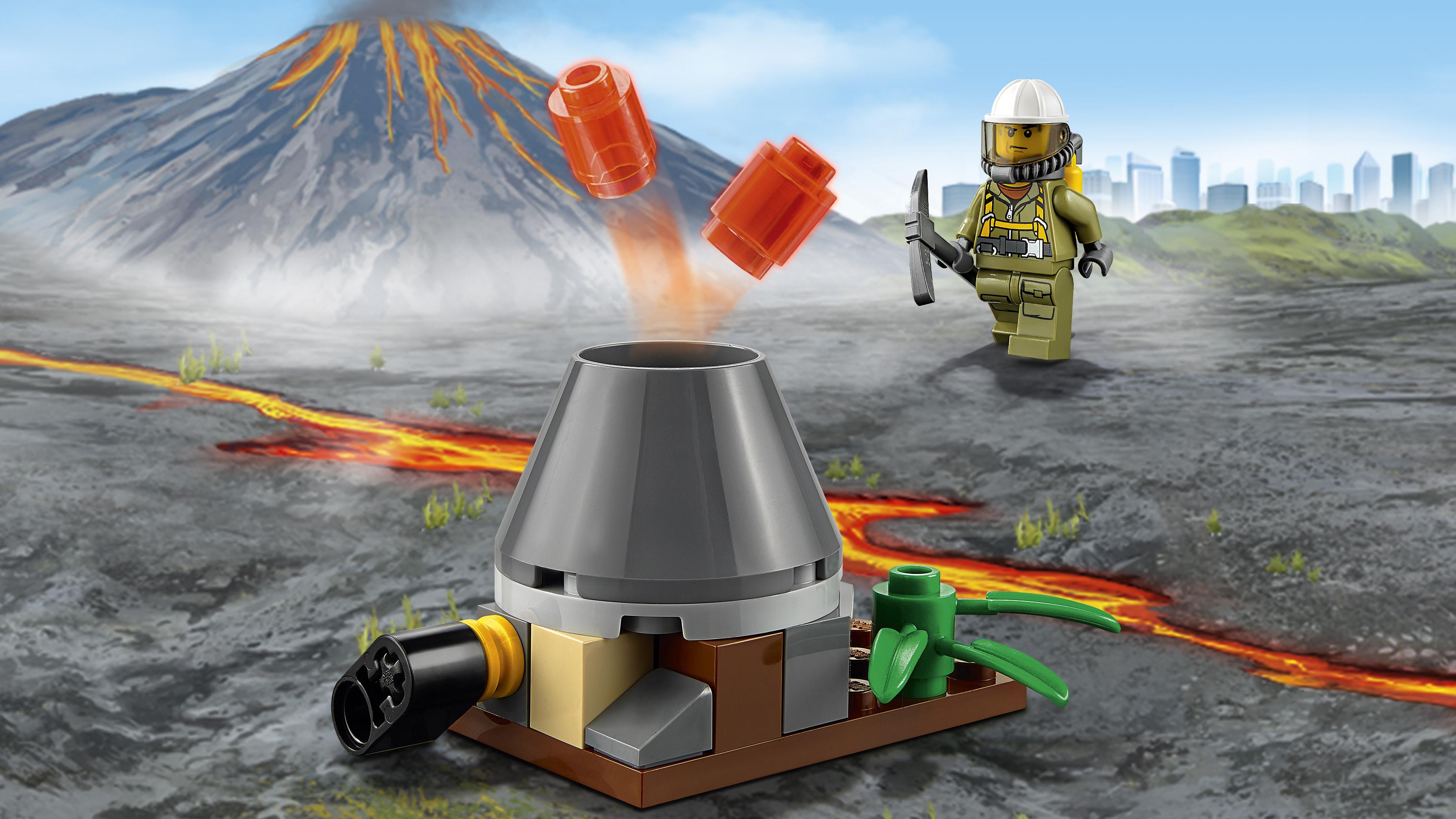 LEGO 60120 City In/Out Volcano Starter Construction Set - Multi ...