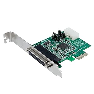 Amazon.com: StarTech.com 4 Port Native PCI Express RS232 Serial Adapter Card with 16950 UART ...