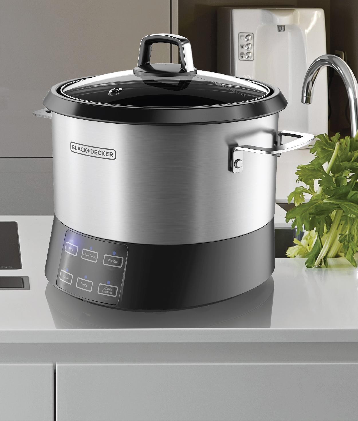 Amazon.com: BLACK+DECKER RCR520S All-in-One Cooking Pot, 20-Cup Cooked ...