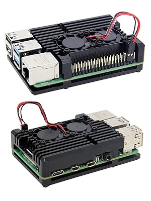 Geekworm Raspberry Pi 4 Aluminum Case/Passive Cooling Shell Metal ...