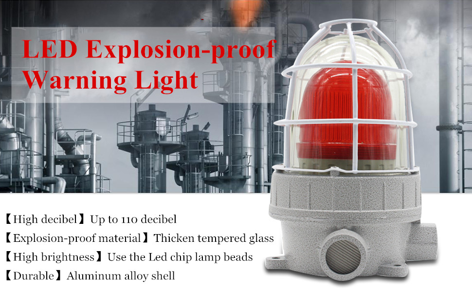 Amazon.com: Saladulce Industrial LED Warning Light Explosion Proof ...