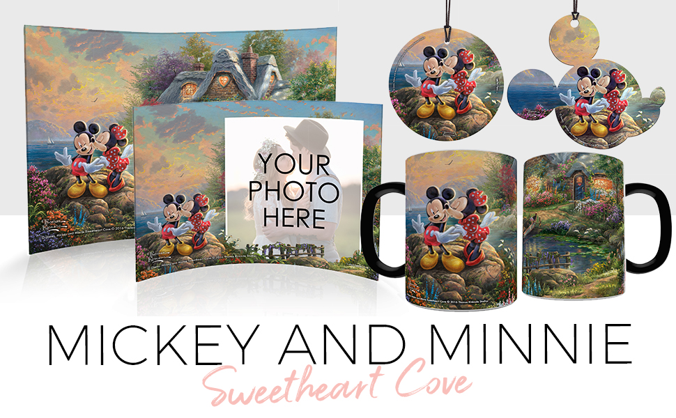 Amazon.com: Disney - Mickey and Minnie Mouse - Sweetheart Cove - One 11 oz Morphing Mugs Color ...