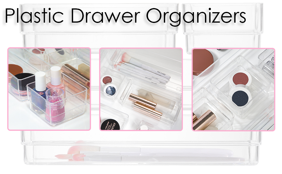 Amazon.com: Houseables Drawer Organizer, Bathroom Storage, (3”x2”), (6 ...