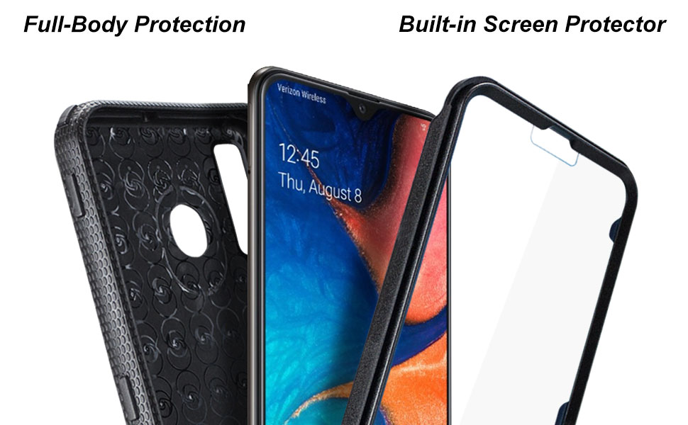 Amazon.com: COVRWARE Aegis Series Case for Samsung Galaxy A20 / A30 / A50 with Built-in [Screen ...