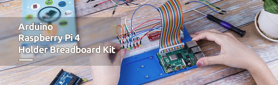 SunFounder RAB Holder Breadboard Kit with 830 Points solderless Circuit ...