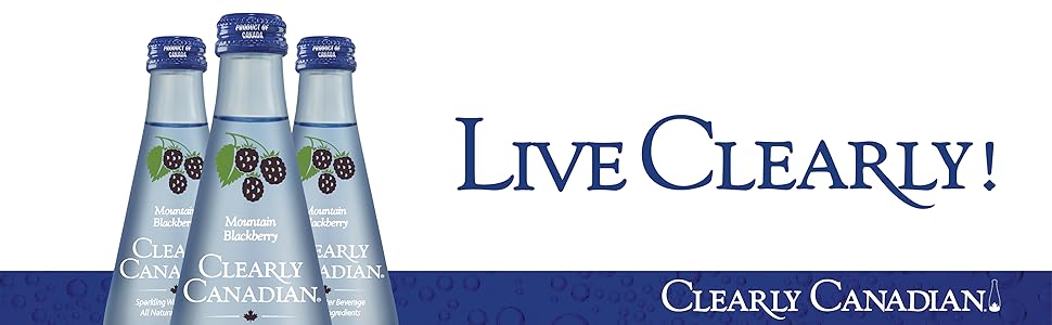 Amazon.com : Clearly Canadian - Sparkling Spring Water Beverage - Case of 12 Bottles - 11 Fl. Oz ...