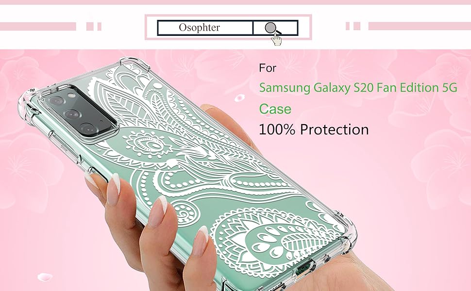 Amazon.com: Osophter for Galaxy S20 FE 5G Case Clear Transparent Reinforced Corners TPU Shock ...