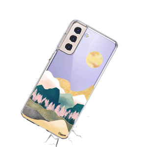 Amazon.com: Unov Case Compatible with Galaxy S21 Case Clear with Design Soft TPU Shock ...