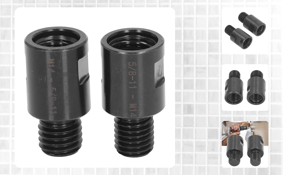 Lot de 2 Adaptateurs de Filetage pour Mandrin de Filetage Adaptateur de ...