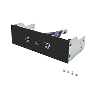 EZDIY-FAB 2-Port USB 3.0 Type A+USB 3.1 Type C GEN 2-5.25 inch Front ...