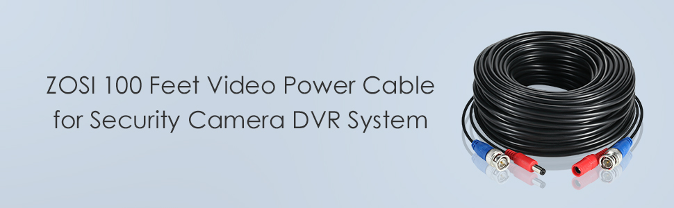 Amazon.co.jp: ZOSI BNC Cable, 30M BNC Extension Cord, Video + Power Supply Cable for Analog, AHD ...