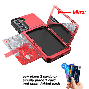 Amazon.com: WeLoveCase for Samsung Galaxy S21 Wallet Case with Credit Card Holder & Hidden ...