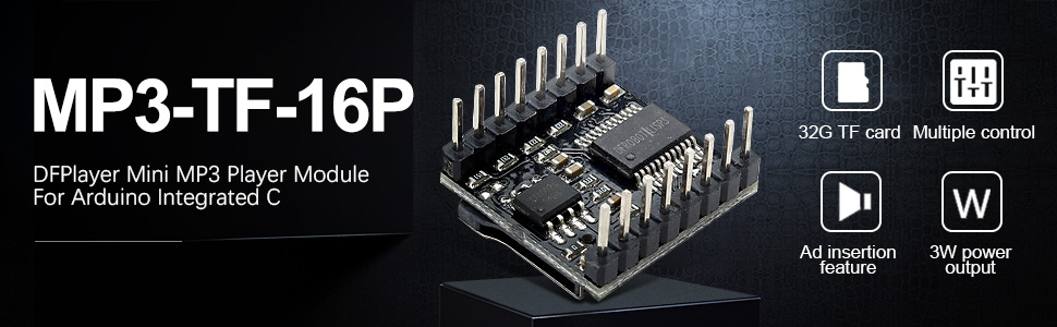 Aideepen 5PCS DFPlayer Mini Mp3 Player Board YX5200 Module Support TF ...