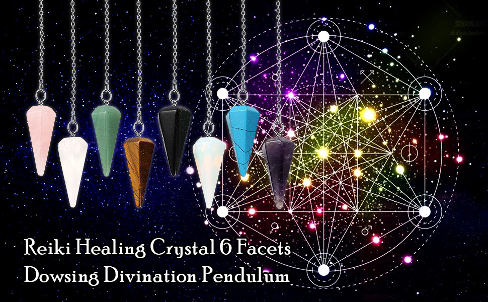 JOVIVI Opalite Gemstone Crystal Pendulum - Dowsing, Scrying, Healing : Amazon.co.uk: Health ...
