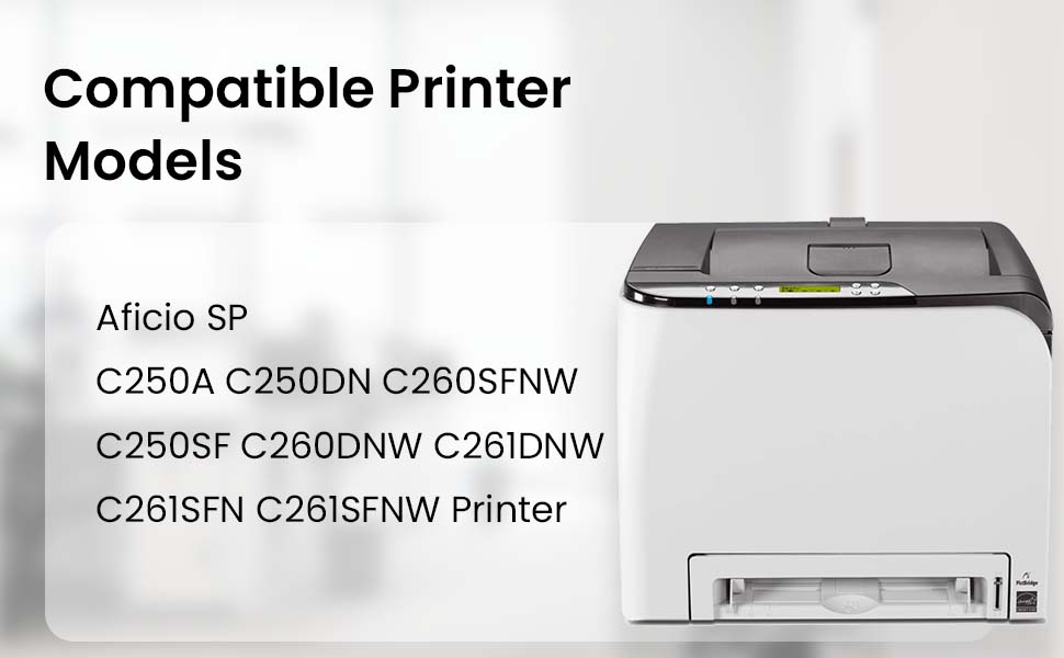 Amazon.com: SP C250dn Toner Cartridge 407539 407540 407541 407542 Replacement for Ricoh SP ...