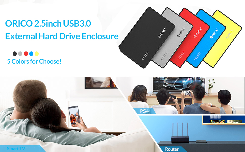 Amazon.com: ORICO Networkable Hard Drive Enclosure for 2.5" SATA HDD/SSD, Personal NAS Storage ...