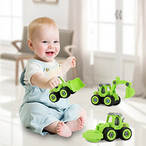 JoyGrow Take Apart Toys,4 pcs DIY Truck Car Toys Set for 3 4 5 6 7 Year Old Boys Girls ...