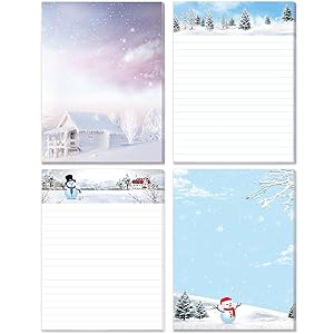 Amazon.com : Fancy Land Christmas Notepad Winter Theme Holiday Notepads ...