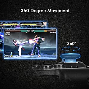 Wireless PC Game Joystick Controller, 2.4G Wireless Gamepad Joystick ...