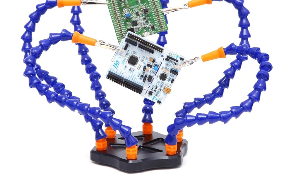 Third Hand Soldering Pcb Holder Tool Six Arms Helping Hands With third-hand-soldering-pcb-holder-tool-six-arms-helping-hands-with