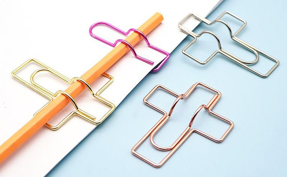 Pen Holder Clip, 10-Piece Reusable Metal Colorful Organizer, Clipboard ...