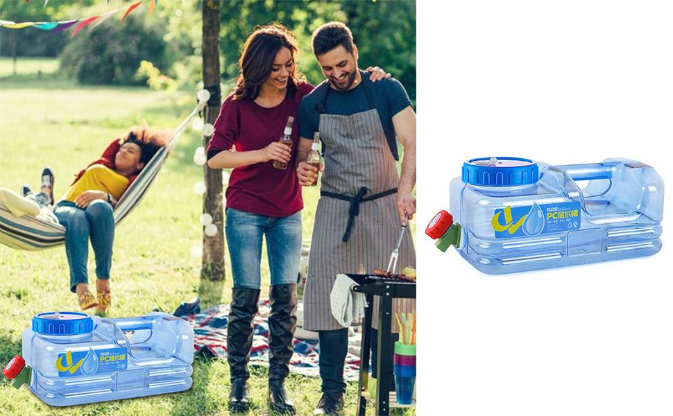 Luckxing 5L-25L Reservoir Eau Camping Car, Jerrican Alimentaire avec Robinet, Bidon d'eau avec ...