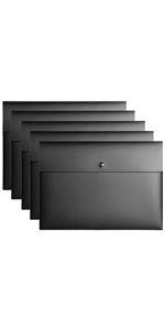 Amazon.com : VANRA 1 Piece File Folder Organizer PU Leather File Jackets Document Holder Project ...