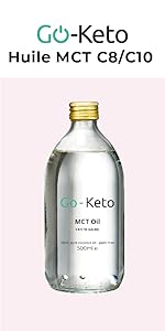 Go-Keto MCT Oil C8, 500 ml | HUILE TCM premium C8, 100% huile de coco, sans huile de palme | Top ...