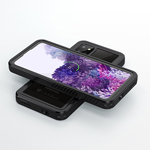Amazon.com: Lanhiem for Samsung Galaxy S20+ Plus Case, IP68 Waterproof Dustproof Shockproof Case ...