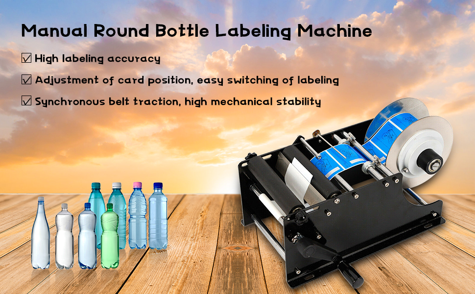 Amazon.com : Manual Labeling Machine, MT-30 Round Bottle Labeler 30 ...