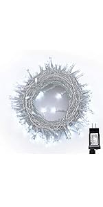 Lyhope Icicle Christmas Lights, 432 LED 35.4ft 8 Modes Low Voltage ...