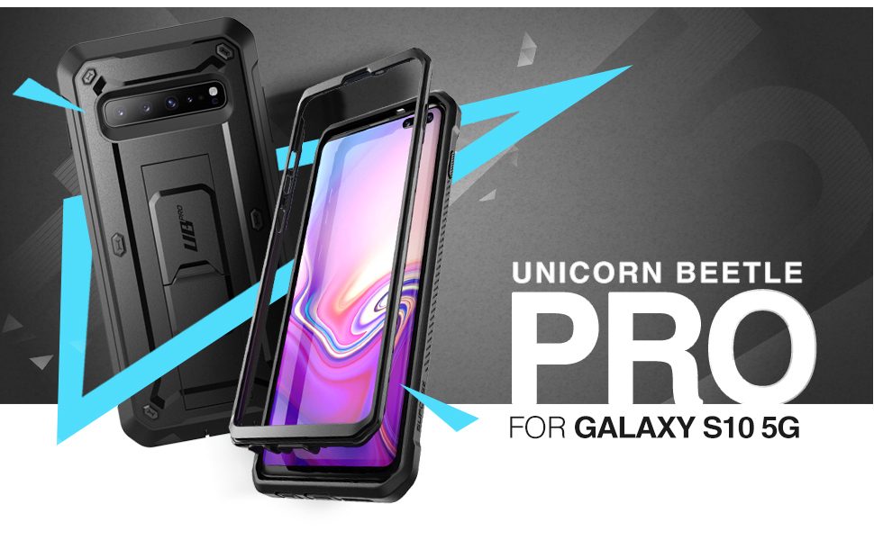Amazon.com: SUPCASE Unicorn Beetle Pro Series Design for Galaxy S10 5G Case,Full-Body Dual Layer ...