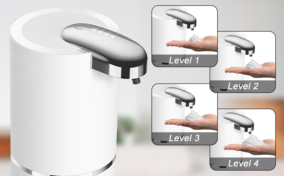 Amazon.com: Foyucool Automatic Foaming Soap Dispenser, 12.8oz/380ml Rechargeable Touchless Hand ...