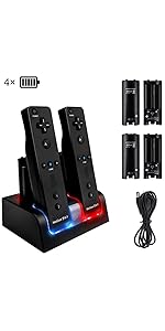 Remote Controller for Wii, TechKen Built-in 2 in 1 Motion Plus with ...