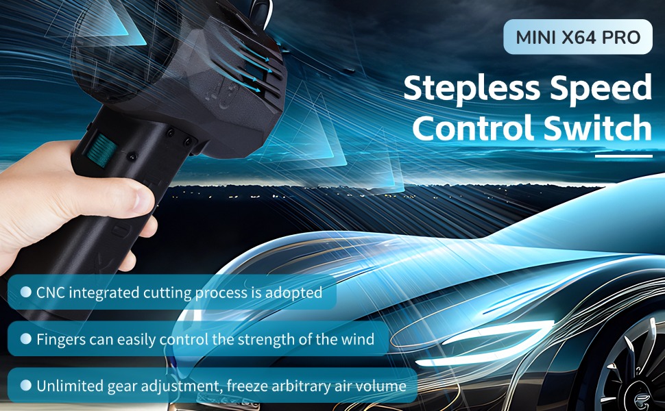 Amazon.com: Yoidesu X64 PRO Mini Violent Turbo Fan, Super Powerful Compressed Air Duster Dry ...