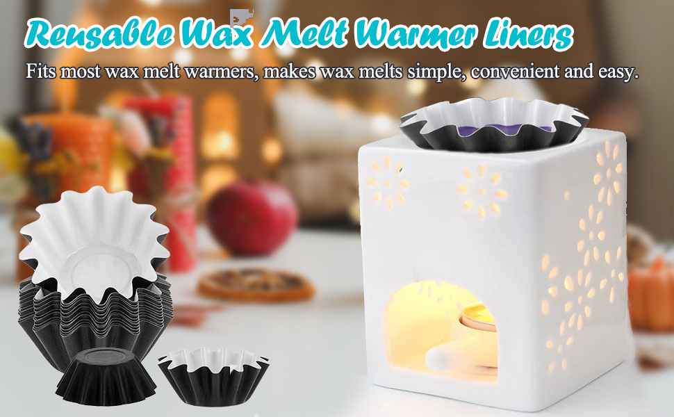 Wax Melt Warmer Liners, Reusable Leakproof Wax Liners Leakproof Wax Tray for Scented Wax ...