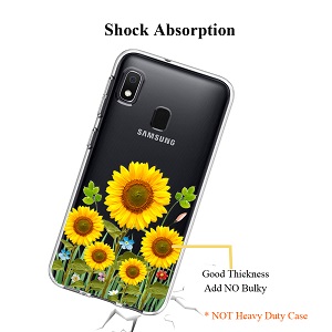 Amazon.com: Unov Case Compatible with Galaxy A10e Galaxy A20e Case Clear with Design Soft TPU ...