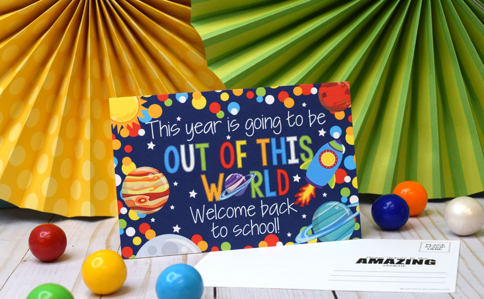 Amazon.com : Out Of This World Outer Space Themed Welcome Back To ...