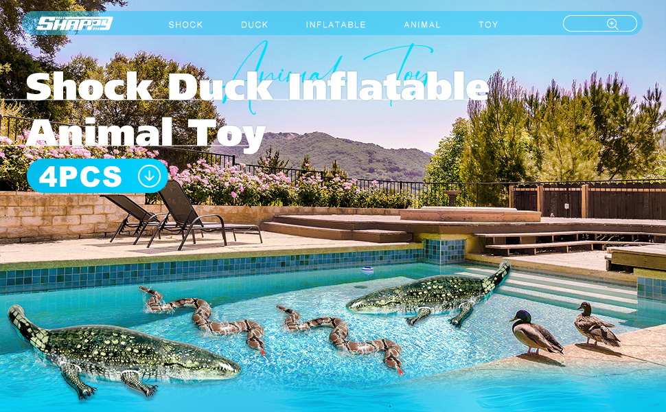 Amazon.com: Shappy 4 Pcs Duck Deterrent for Pool 47 in Inflatable ...