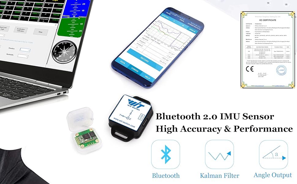 [Bluetooth Accelerometer+Inclinometer] BWT61CL MPU6050 High-Precision 6 ...