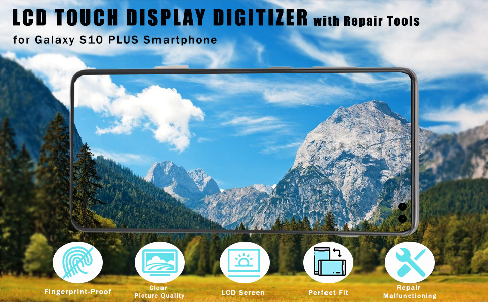 Amazon.com: LCD Display Touch Digitizer Assembly, LCD TFT Frame Full Screen Replacement, with ...