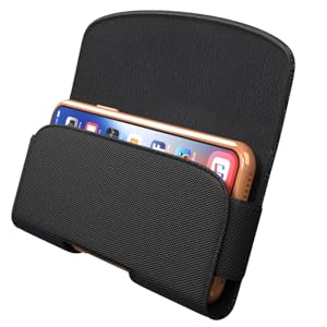 Amazon.com: DeBin Medium Universal Cell Phone Belt Holder Holster Pouch – Nylon Carrying Case ...