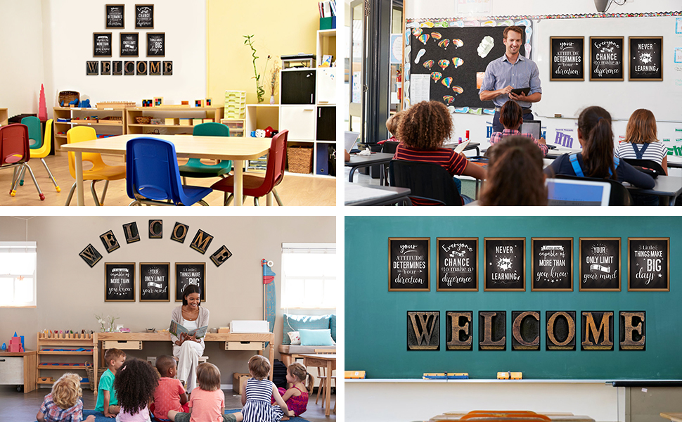 Amazon.com: DUAIAI 13 Pieces Industrial Chic Bulletin Board Posters ...