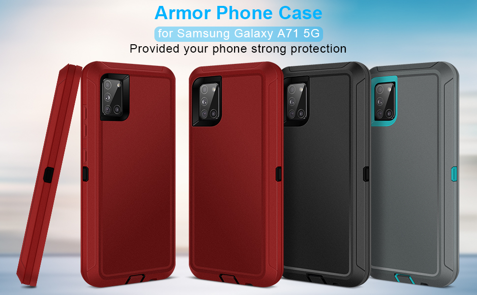 Amazon.com: Jelanry for Samsung A71 5G Case Heavy Duty Protective Shell [Not for Verizon A71 5G ...