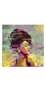 Amazon.com: Native American Canvas Wall Art Indian Girl Chief Poster ...