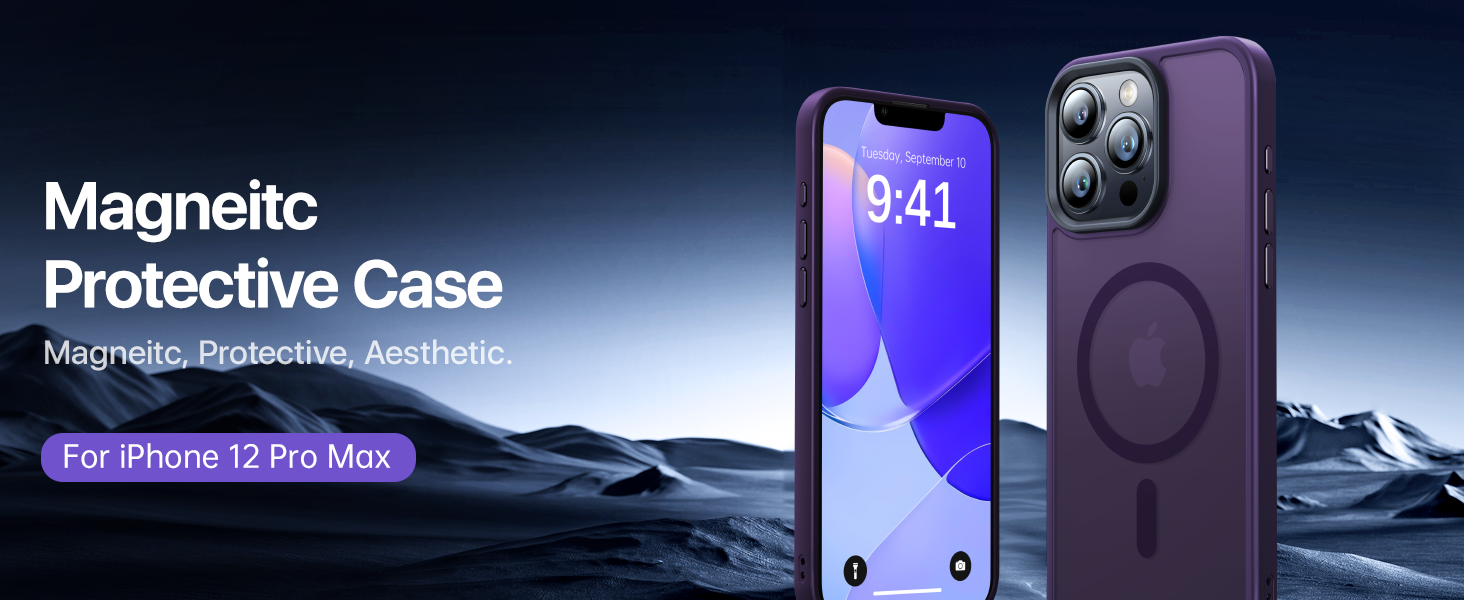 Amazon.com: Maozis Magnetic Designed for iPhone 12 Pro Max Case [Compatible with Magsafe ...