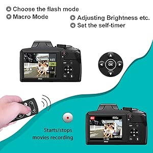 AODELAN Camera Remote Control Shutter Release for Nikon ZFC, Z50, COOLPIX P1000, B600, A1000 ...