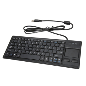 Wired Keyboard with Touchpad, Ultra Thin USB Keyboard Trackpad Combo ...