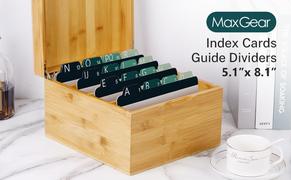 Amazon MaxGear Index Card Dividers 5 X 8 Inches Alphabetical