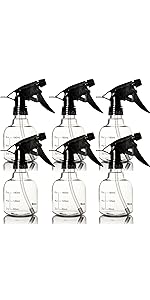 Amazon.com: Youngever 5 Pack Empty Plastic Spray Bottles, Spray Bottles for Hair and Cleaning ...